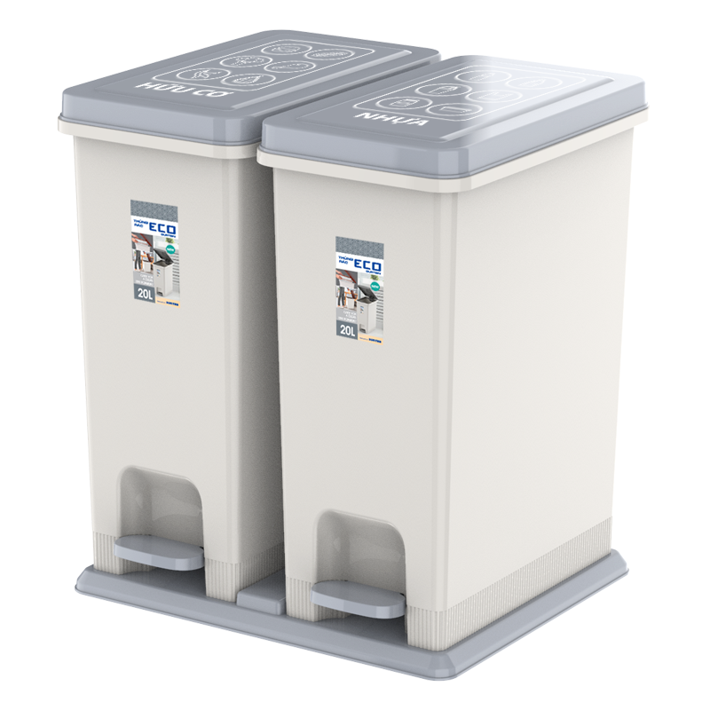 ECO DUSTBIN - 2 PIECES - Duy Tan Plastics