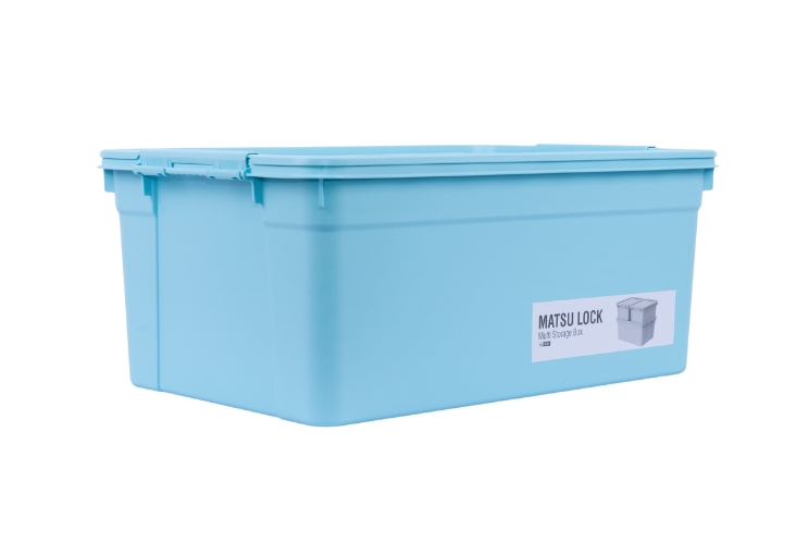Matsu Lock Multi Storage Box 45L - Transparent White - Duy Tan Plastics